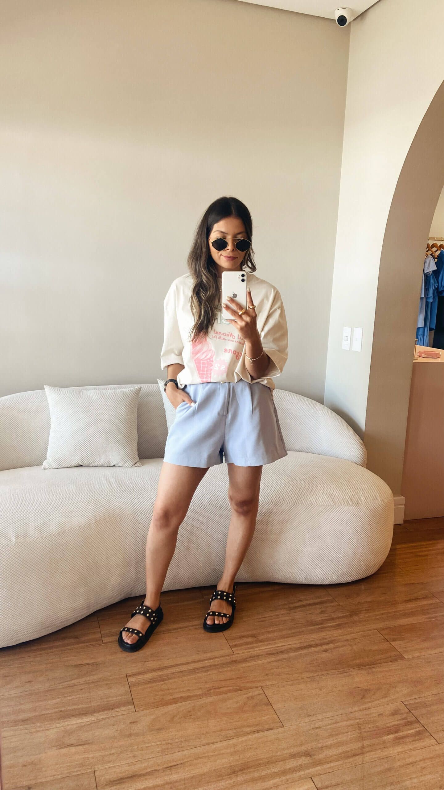 Short Jaque - Azul — Moriah Store