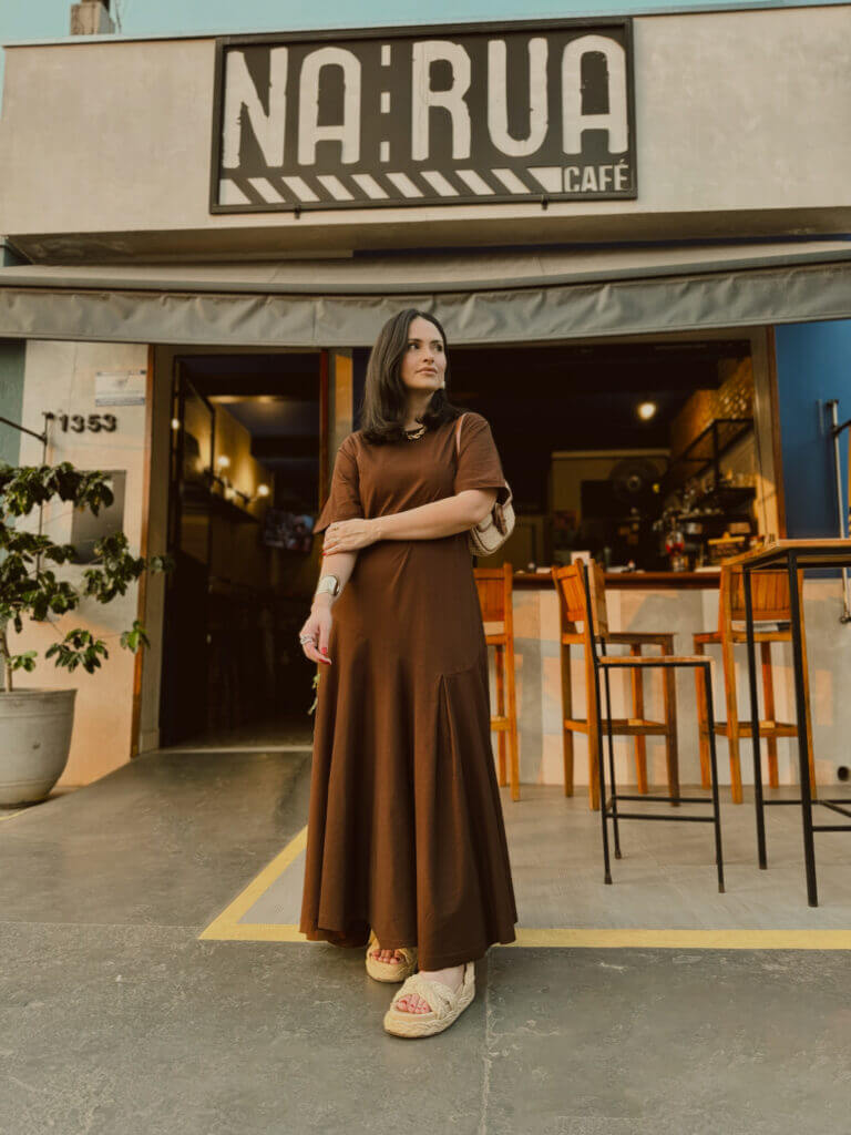 Vestido Deborah- Marrom — Moriah Store