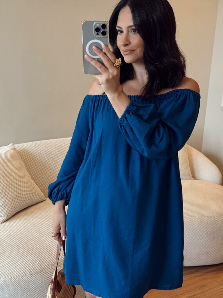 Vestido Virginia - Azul Space — Moriah Store